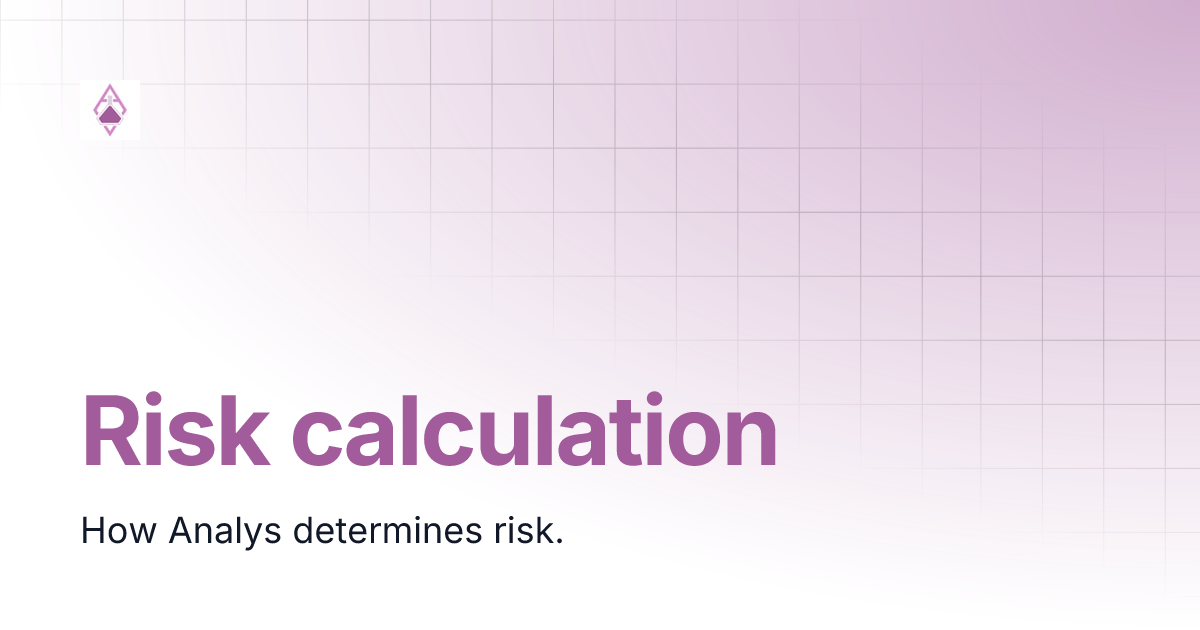 Risk calculation | Docs