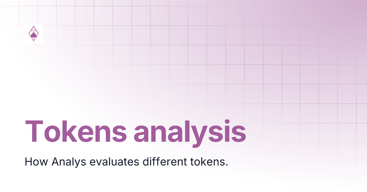Tokens analysis | Docs
