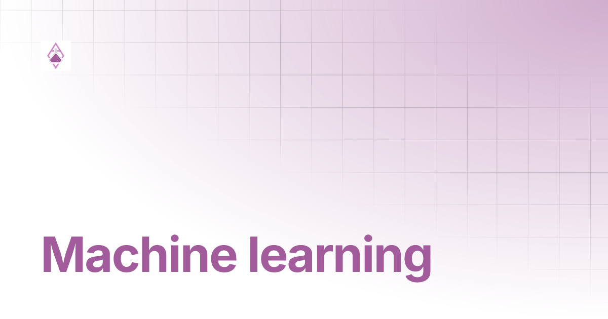 Machine learning | Docs